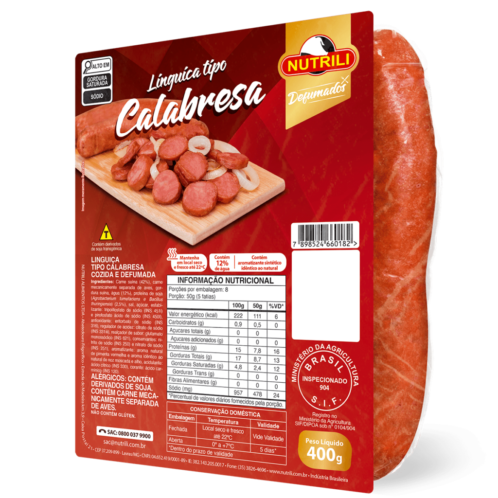 Linguiça Calabresa - Nutrili