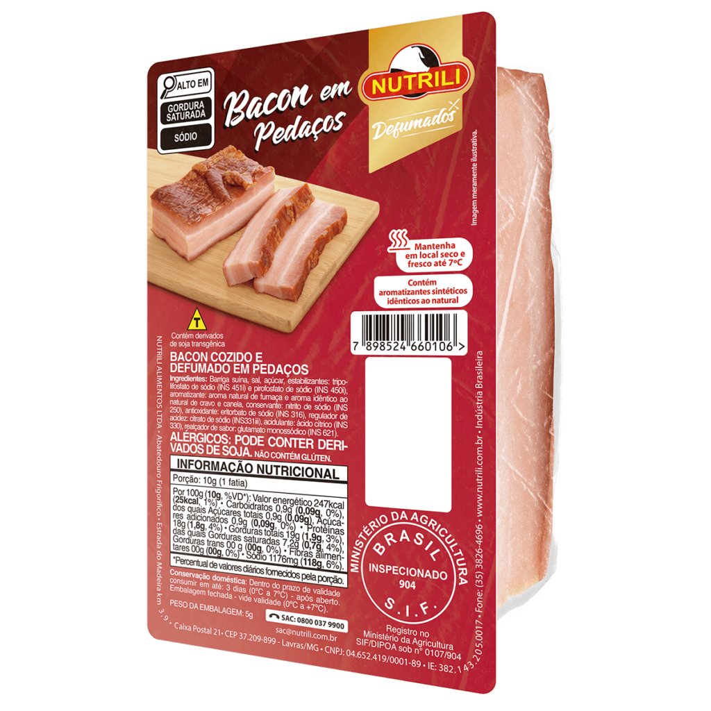 Bacon em Pedaço - Nutrili