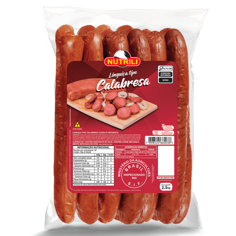 Linguiça Calabresa - Nutrili